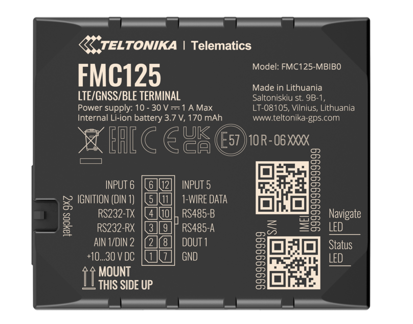 Teltonika Telematics FMC125 Advanced LTE Terminal