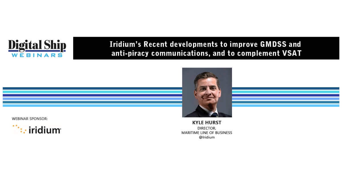Enhancing Maritime Safety & Security with Iridium GMDSS